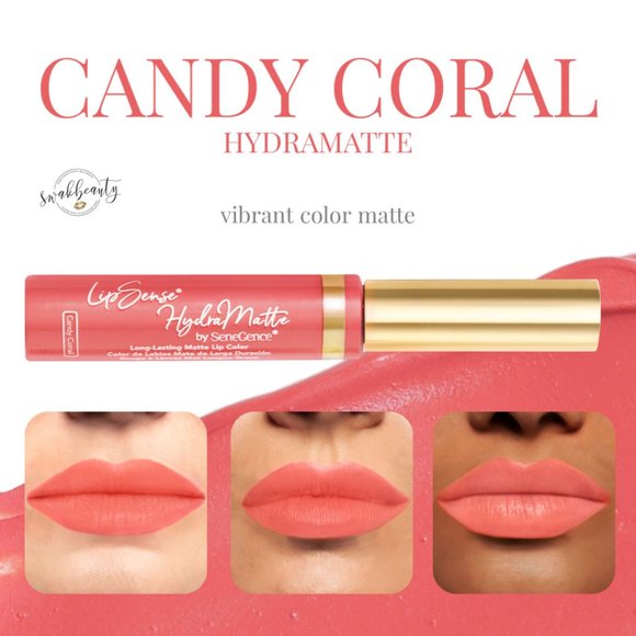 SeneGence | Makeup | Candy Coral Hydramatte Lipsense Limited Edition ...